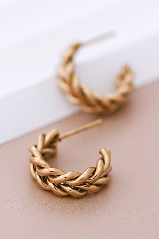 Halo Braided Hoops – Simply Tuesday Clothing